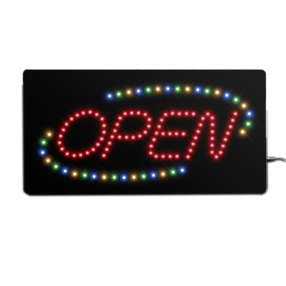 Multicolor LED Open Sign with A C Adapter - Walmart.com