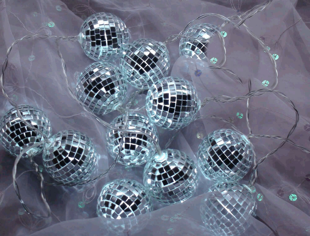 LED Disco Mirror Ball String Lights Decoration - Walmart.com