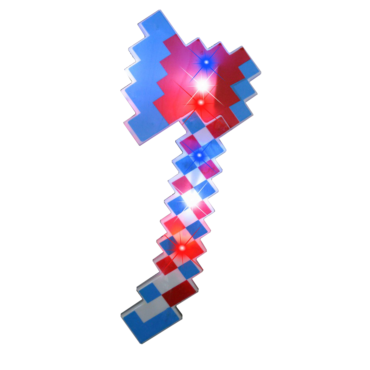 Blinkee 2DPDMAPAS-RWB RWB Light Up Pixel Axe Sword - Walmart.com