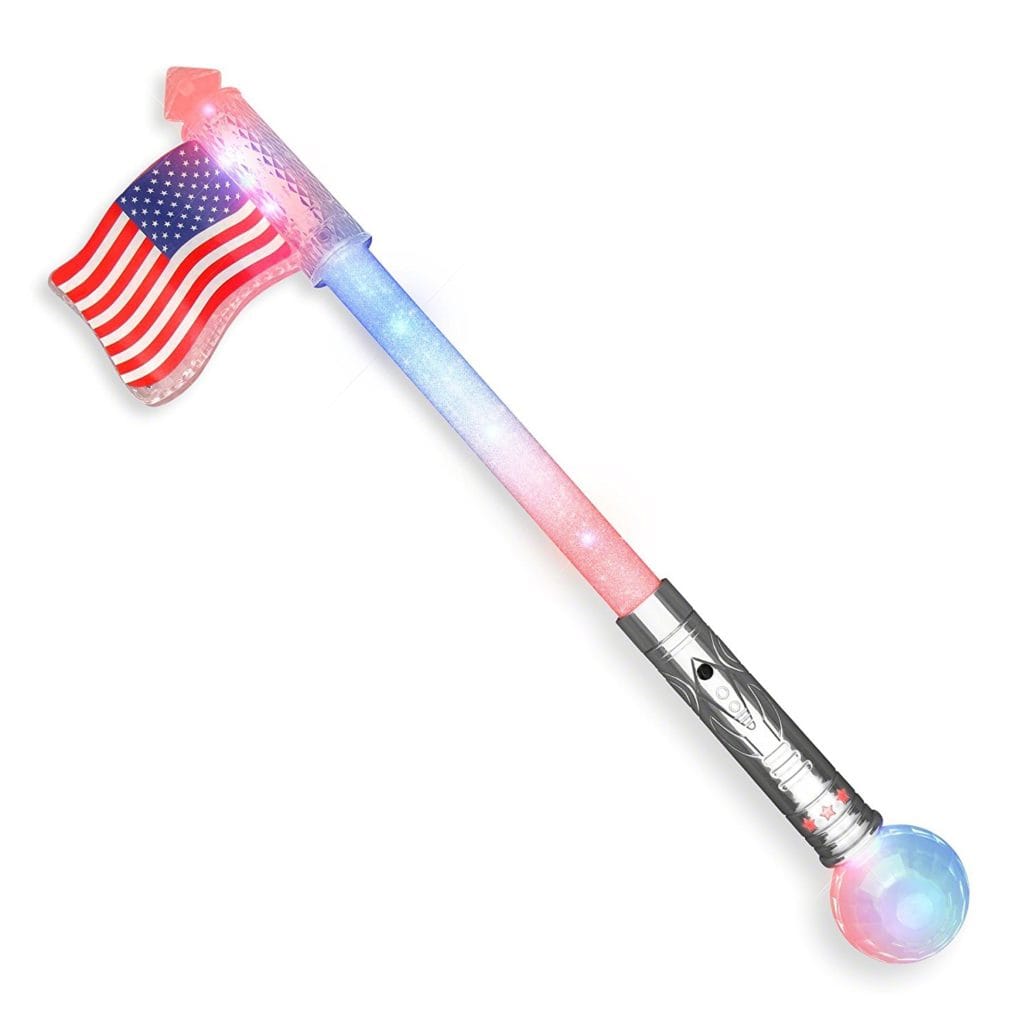 USA Flag Stars and Stripes EDC Fidget Spinner | Best Glowing Party Supplies