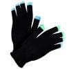 Multicolor LED Black Gloves for Any Occasion