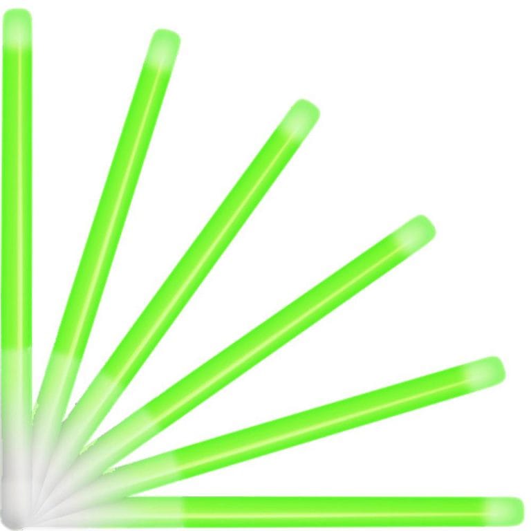 Green 10" Glow Stick Batons: 25 Pack for Parties & Events