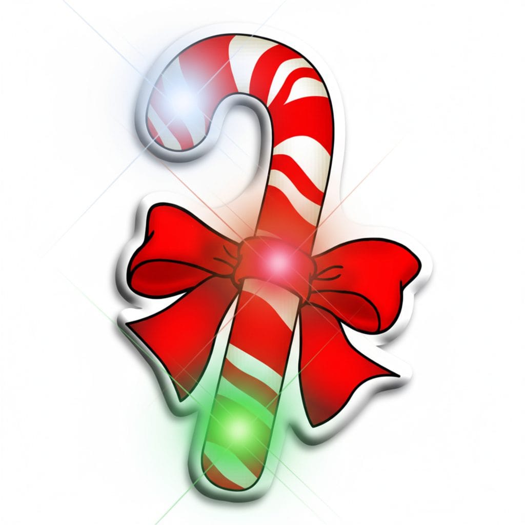 Candy Cane Lights: Fun Lapel Pins for Every Occasion