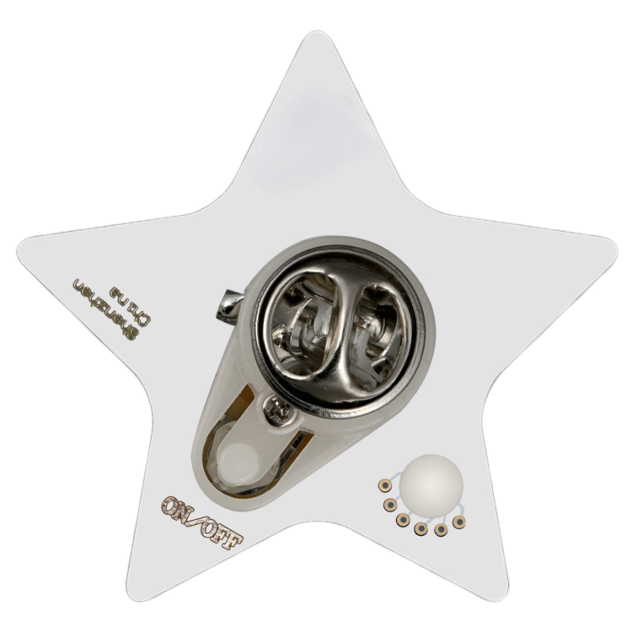 Frosted Star Flashing Pins: Brighten Your Outfit