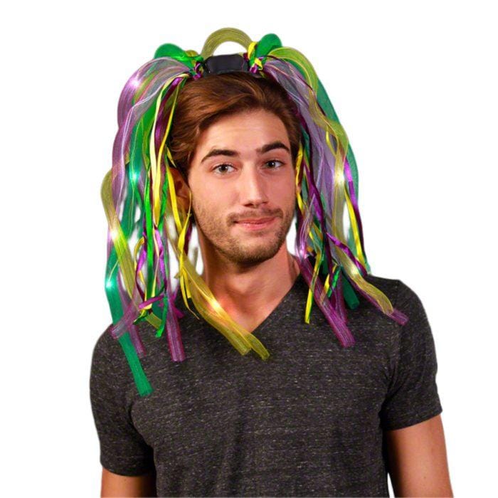 Light Up Mardi Gras with Purple Gold Green LED Headbands
