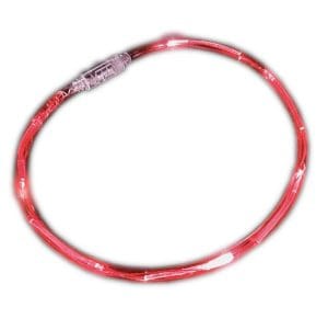 Red Fiber Optic Tube Necklace | Best Glowing Party Supplies