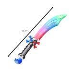 Crystal Skull Pirate Scimitar Sword | Best Glowing Party Supplies