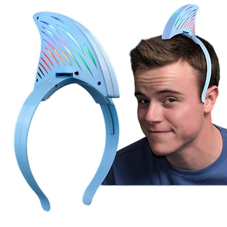 LED Shark Fin Headband | Best Glowing Party Supplies