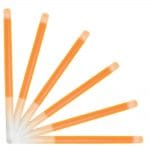 Orange Glow Sticks Baton Pack of 25 | Blinkee.com