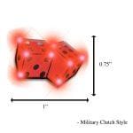 Lighted Dice Lapel Pins for Parties and More