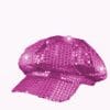 Sequin LED Newsboy Cap Pink | Best Glowing Party Supplies