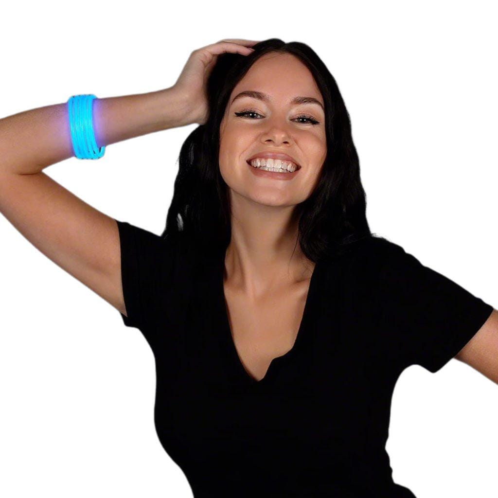 Glow Bracelet Blue Tube of 100 | Best Glowing Party Supplies