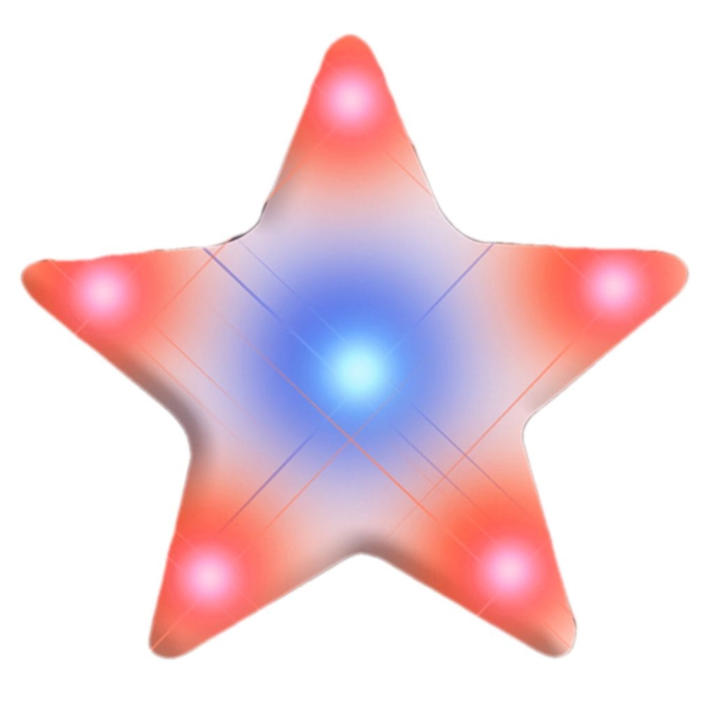 Turbo Star Flashing Body Light Lapel Pins