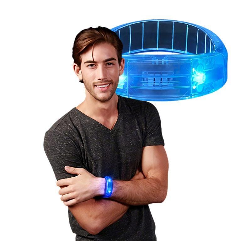 Cool Blue LED Bracelets for Night Out Fashion