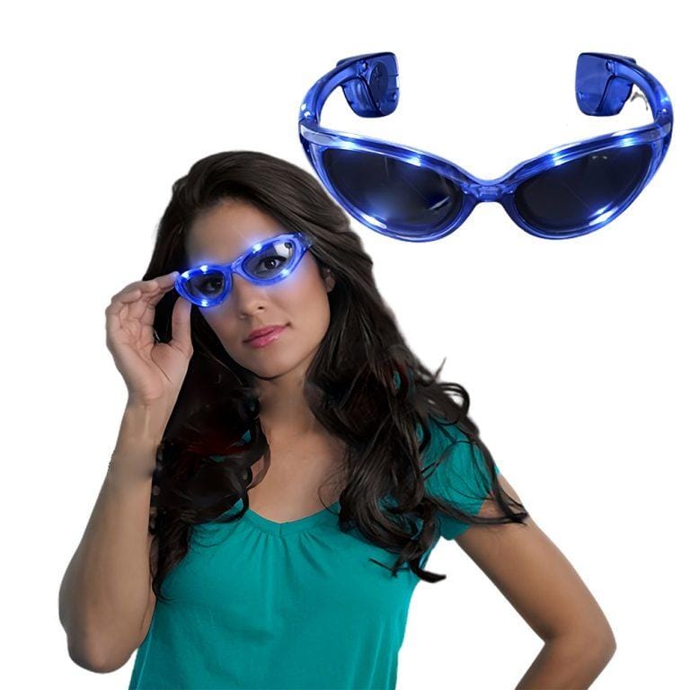 Blue LED Sunglasses | Best Glowing Party Supplies
