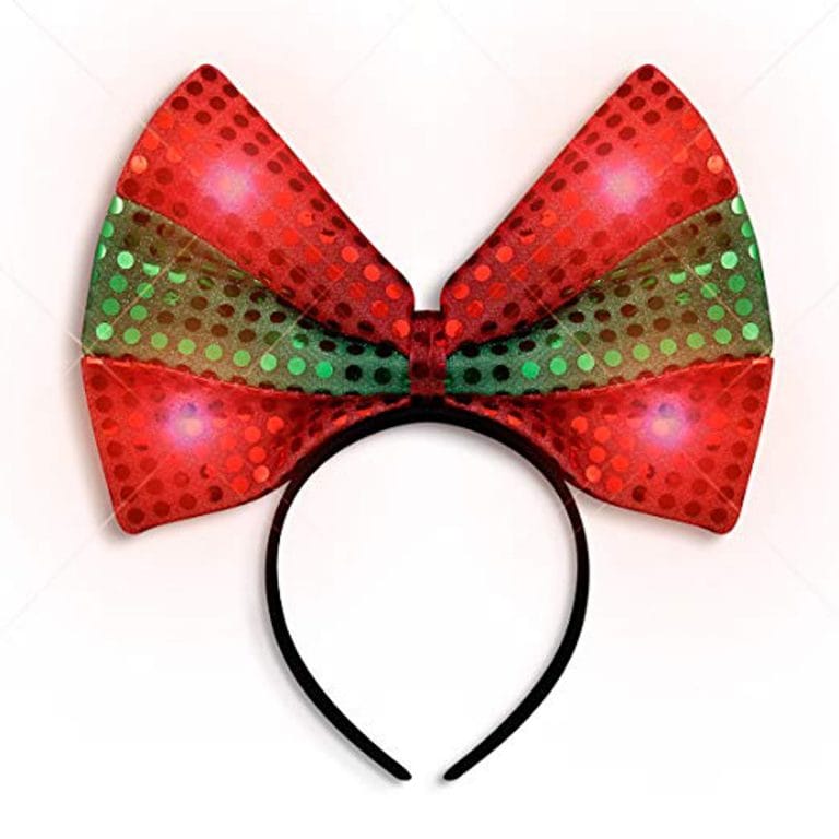 LED Christmas Bow Headband | Holiday Fun