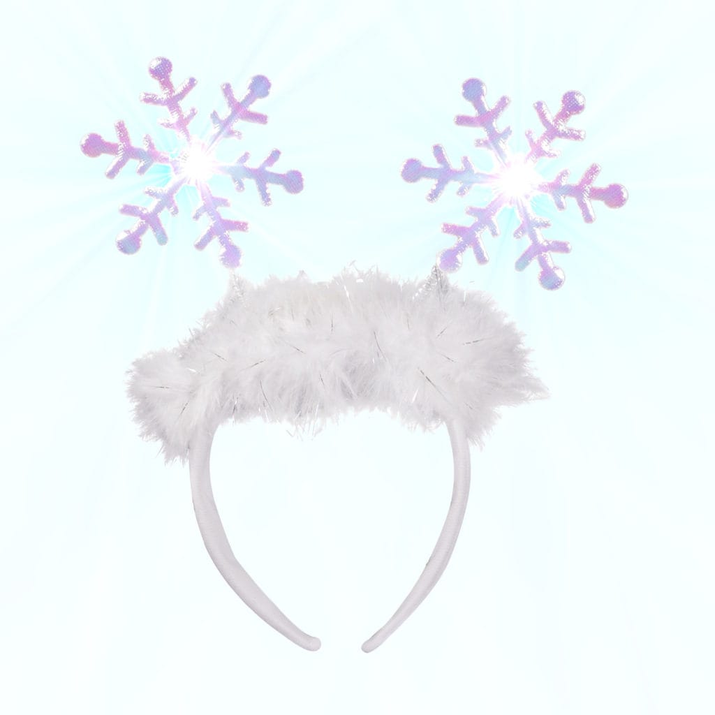 White Snowflake LED Acrylic Necklace