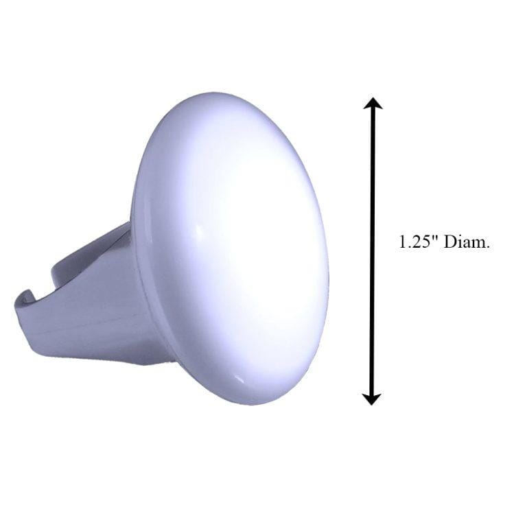 Huge Blink and Glow White LED Light Up Ring