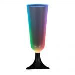 Mini LED Champagne Glass with Black Base