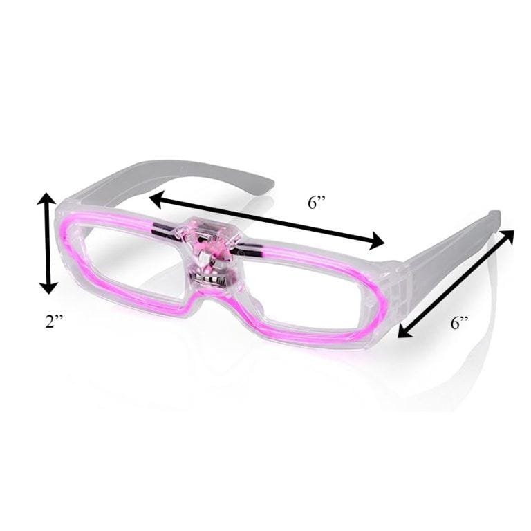 LED Sunglasses Sound Activated Pink Glasses