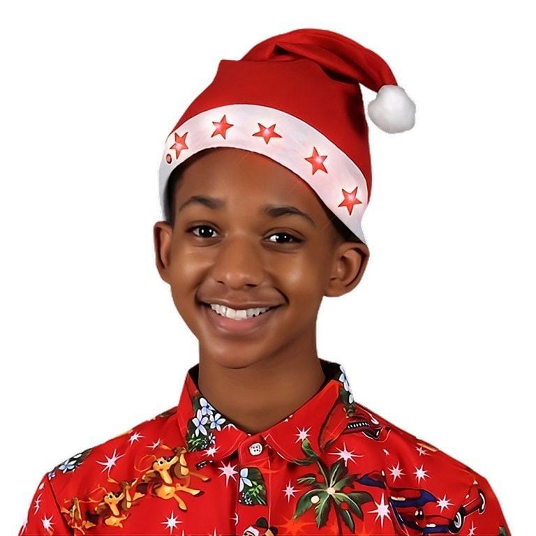 Shop Cute Santa Hats with Stars for Christmas Joy