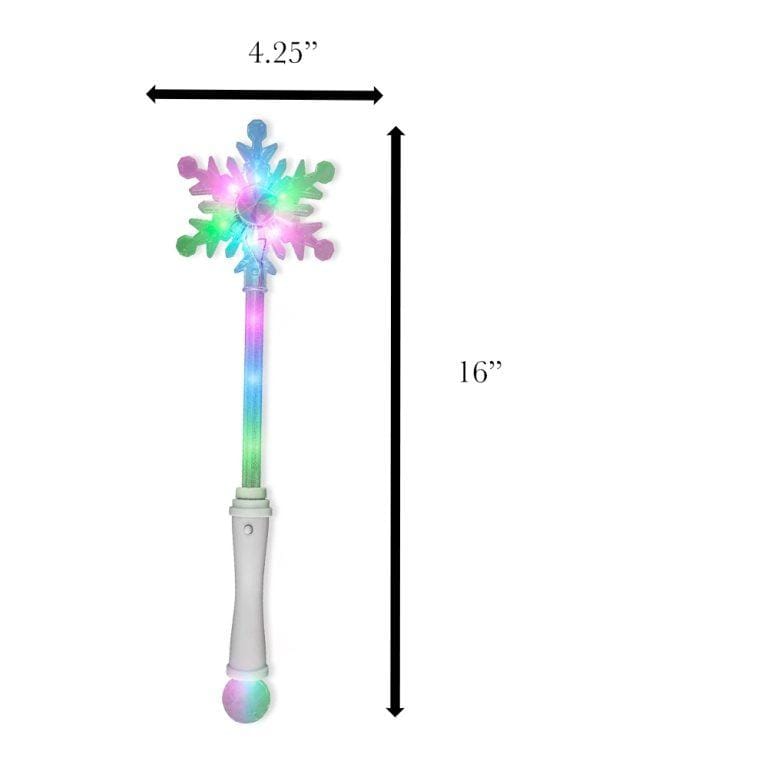 Light Up Wand: Multicolor Snowflake for Holiday Cheer