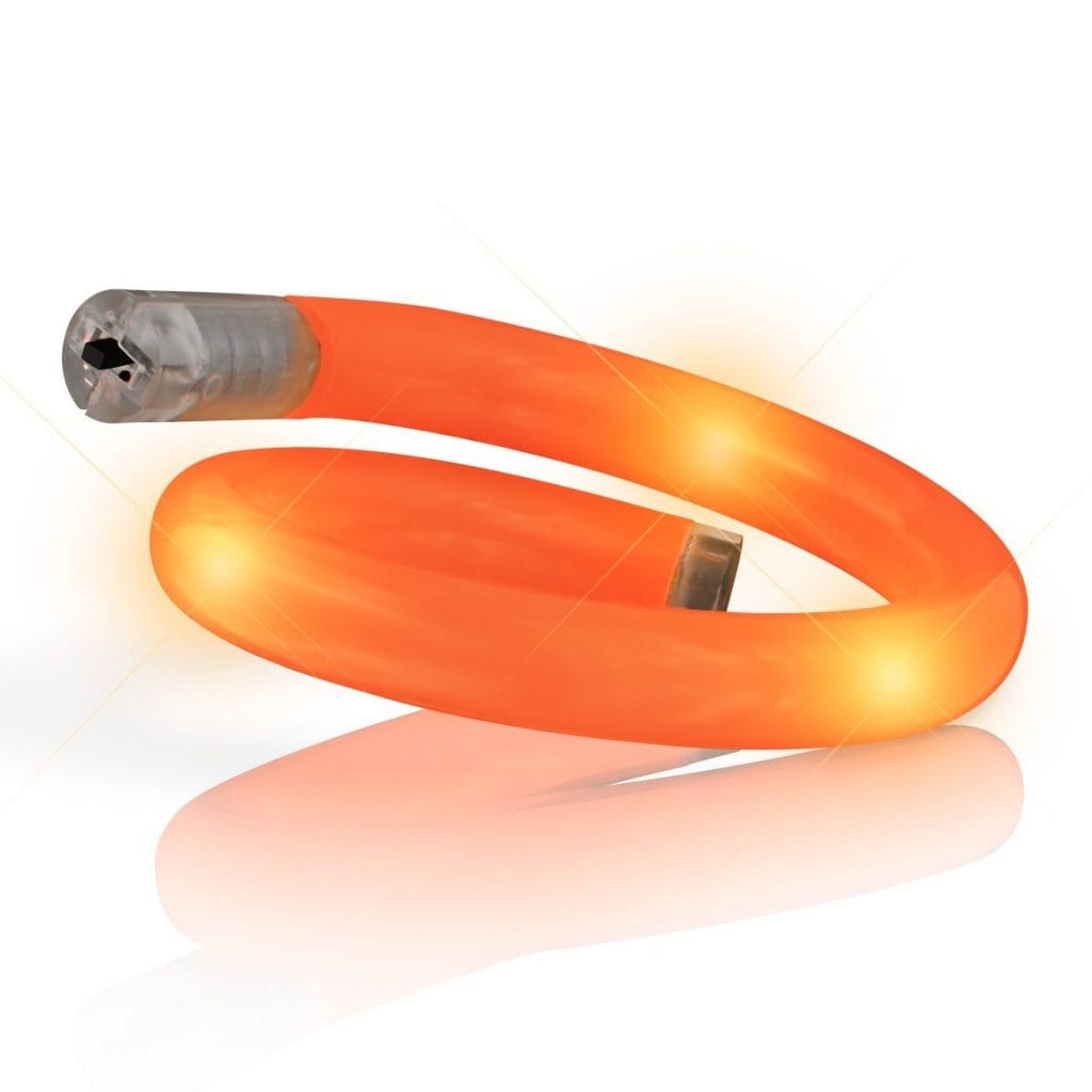 Grab Your Orange Light Up Tube Bracelet Today!