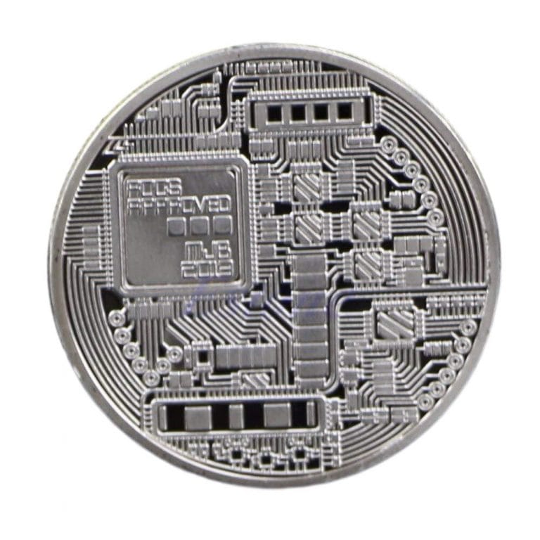Silver Plated Collectible Bitcoin Coin Physical Art Collection Gift ...
