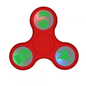 Flashing Red Christmas Santa Snowman Tree Pad Tri Fidget Spinner | Best ...