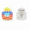 Blinking Light Up Happy Birthday Cake Body Light Pins