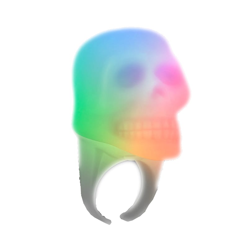 Multicolor Glow LED Skull Light Up Ring | Best Glowing Party Supplies