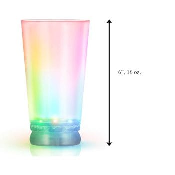Light Up 16 oz Color Changing Pint Cup | Multicolor LED Drinkware