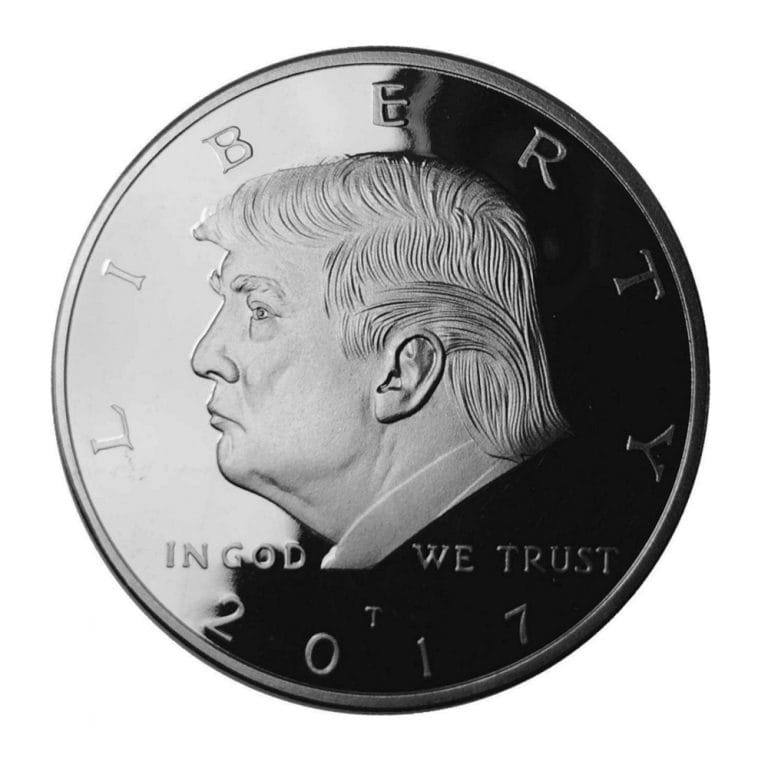 2017 Silver Donald Trump Eagle Commemorative Coin | Best Glowing Party ...