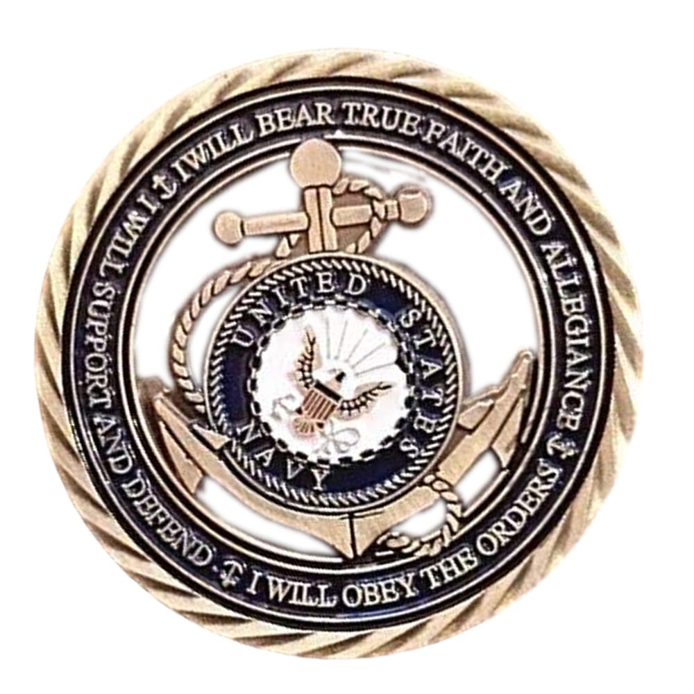 US Navy Core Values Commemorative Coin Best Glowing Party Supplies