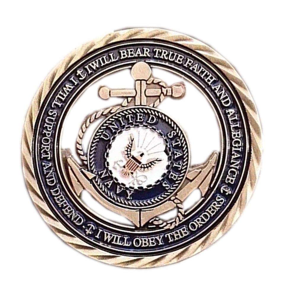 Battery Operated US Navy Core Values Commemorative Coin Battery Operated US Navy Core Values Commemorative Coin