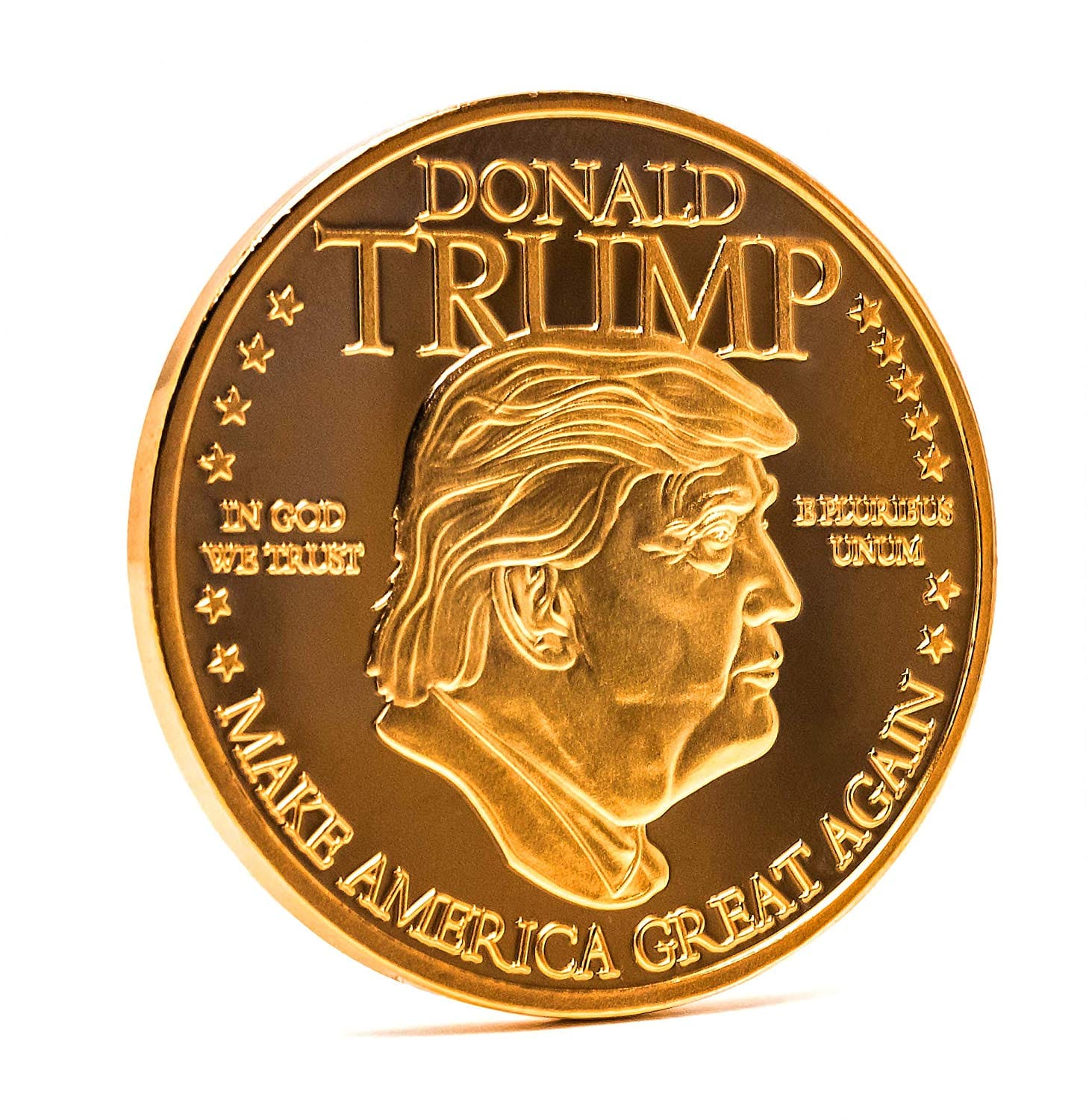 Big Letters Donald Trump Commemorative 24k Gold Coin • Magic Matt's ...