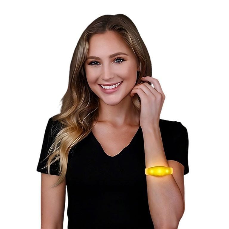 Light Up Yellow LED Bracelet | Blinkee.com