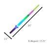 Expandable Neon Swords: Perfect for Parties and Events
