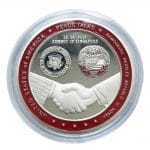 Donald Trump and Kim Jong-un Handshake Coin