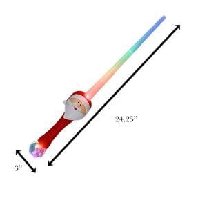 Light Up Expandable Santa Prism Sword Saber