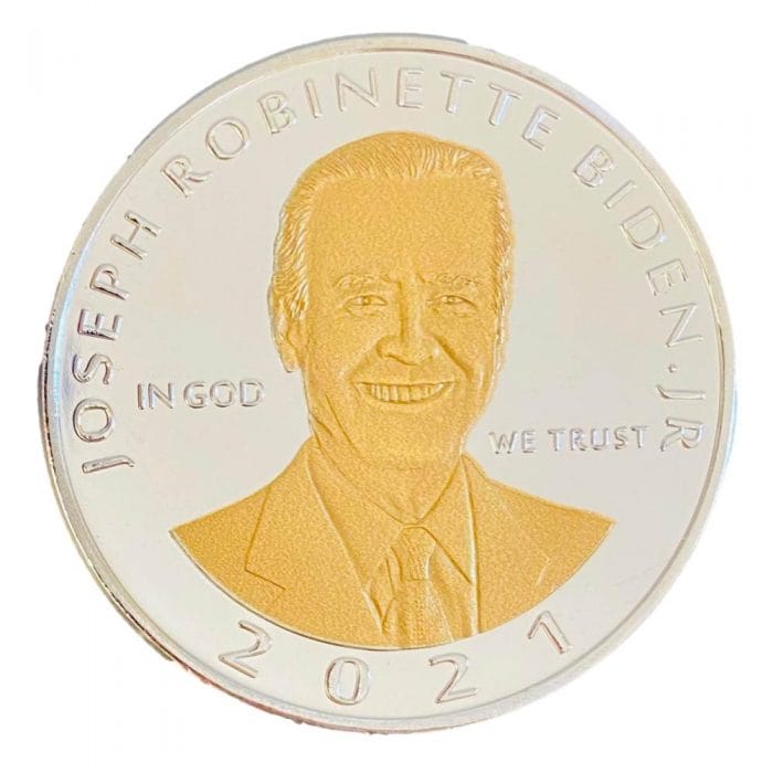 2021 US President Joe Biden Gold on Silver Plated Collectors ...