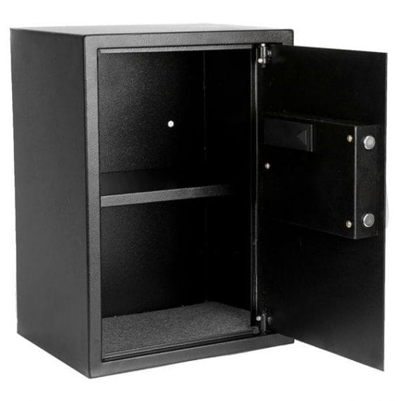 41L E50EA Compact Electronic Battery Operated Safe Box Steel Plate Home ...