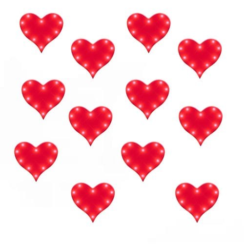 Flashing Light Pins | Red Heart LED Lapel Pins | Blinkee.com