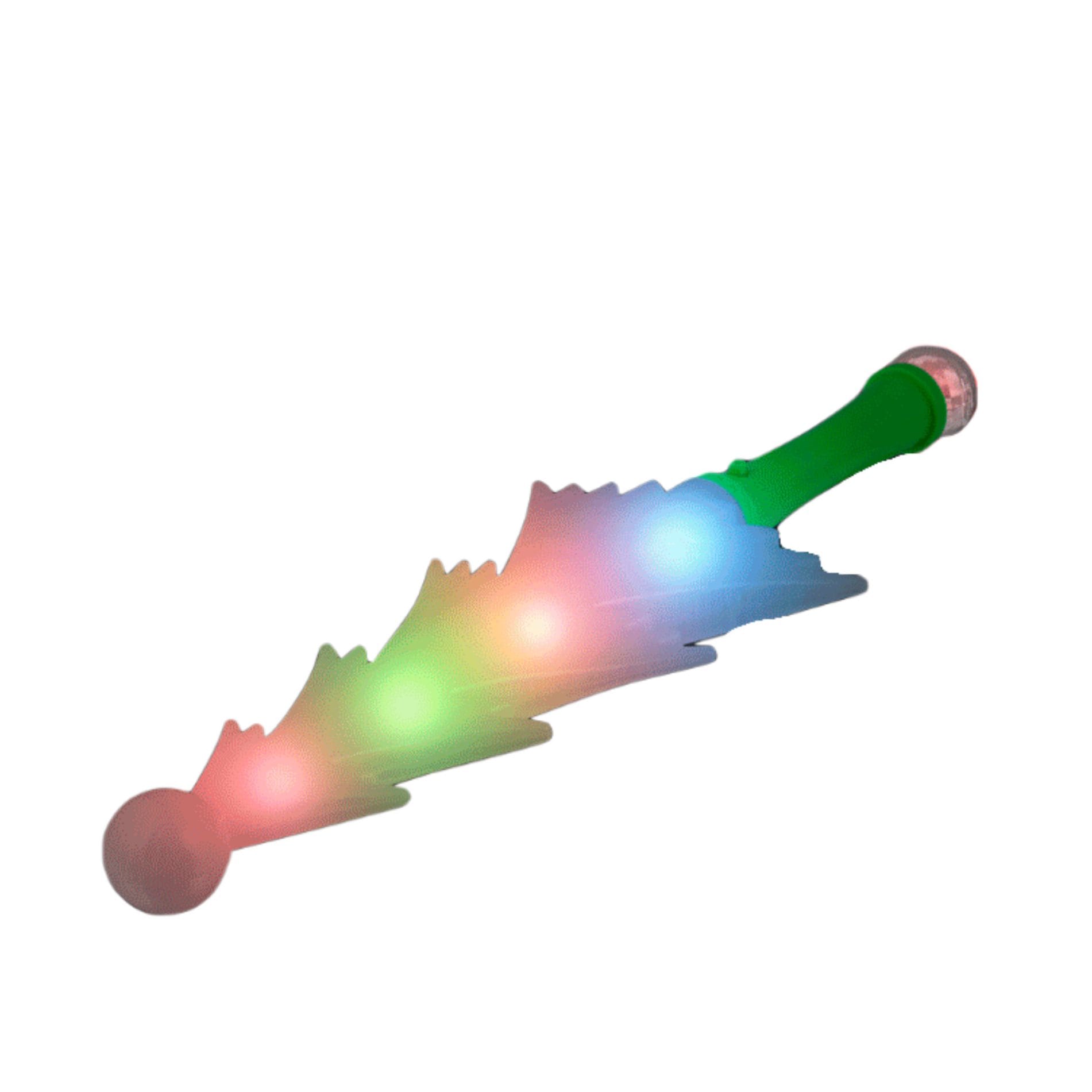 Light Up Frosted Christmas Tree Multicolor Wand with Crystal Ball