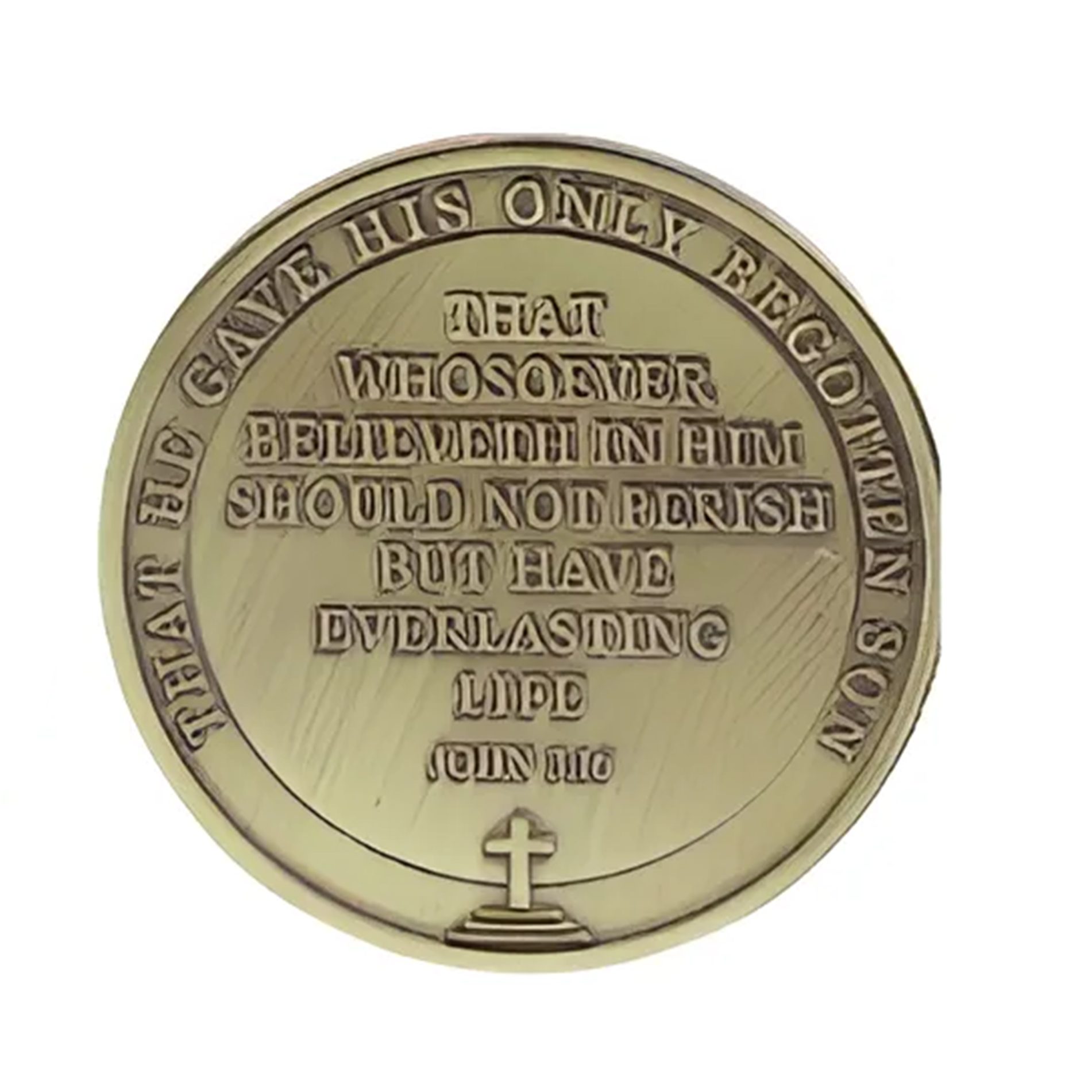 Jesus God is Love Commemorative Christian Bronze Coin