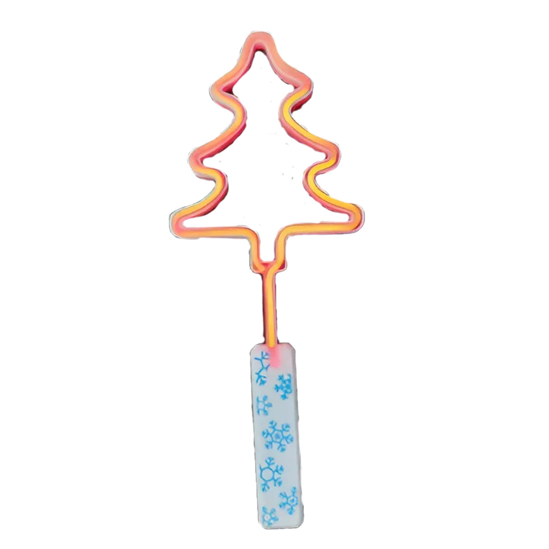 Flashing Neon LED Christmas Tree Wand Assorted Colors Red Blue Green